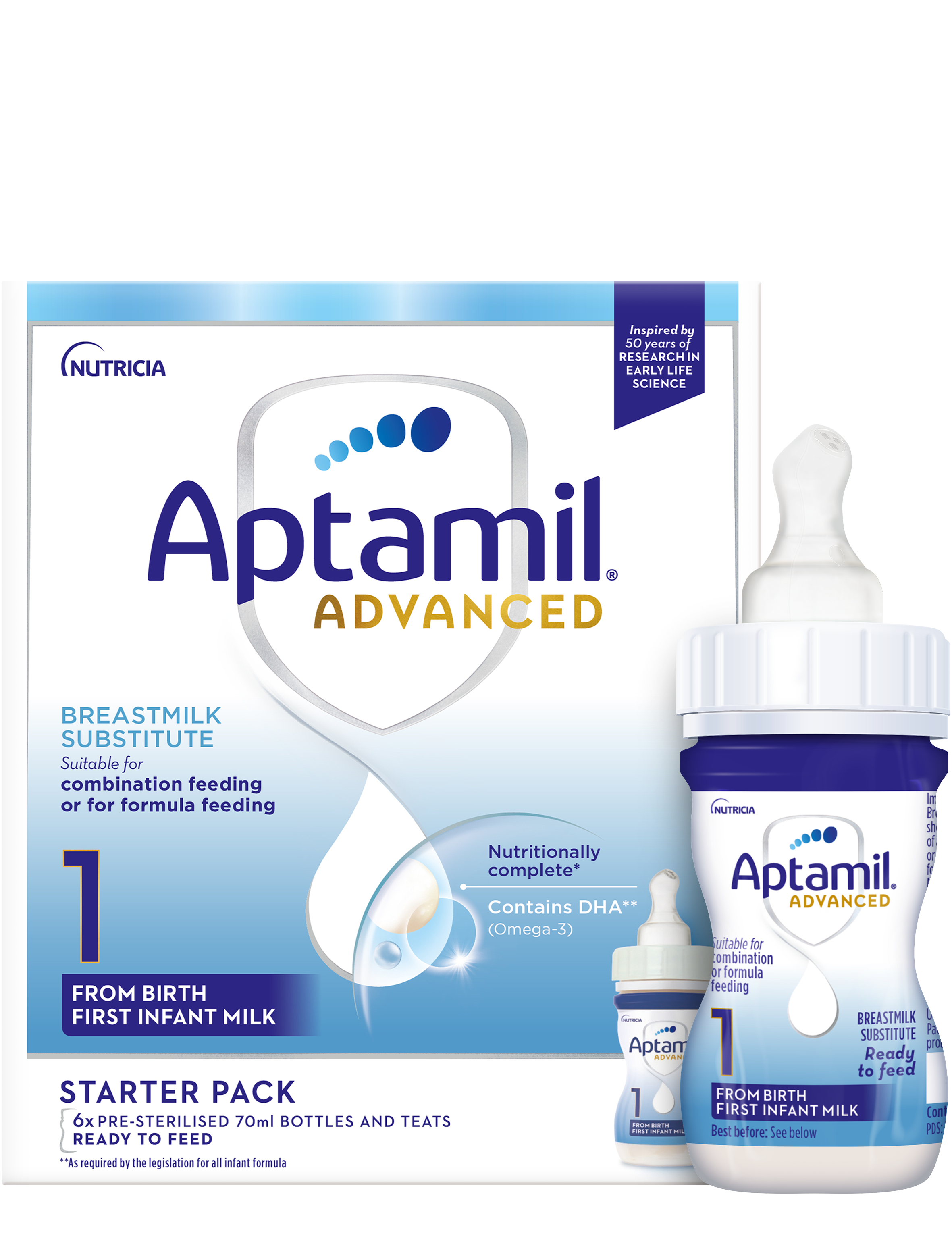 Aptamil® Advanced First Infant Milk - 70ml Starter Pack