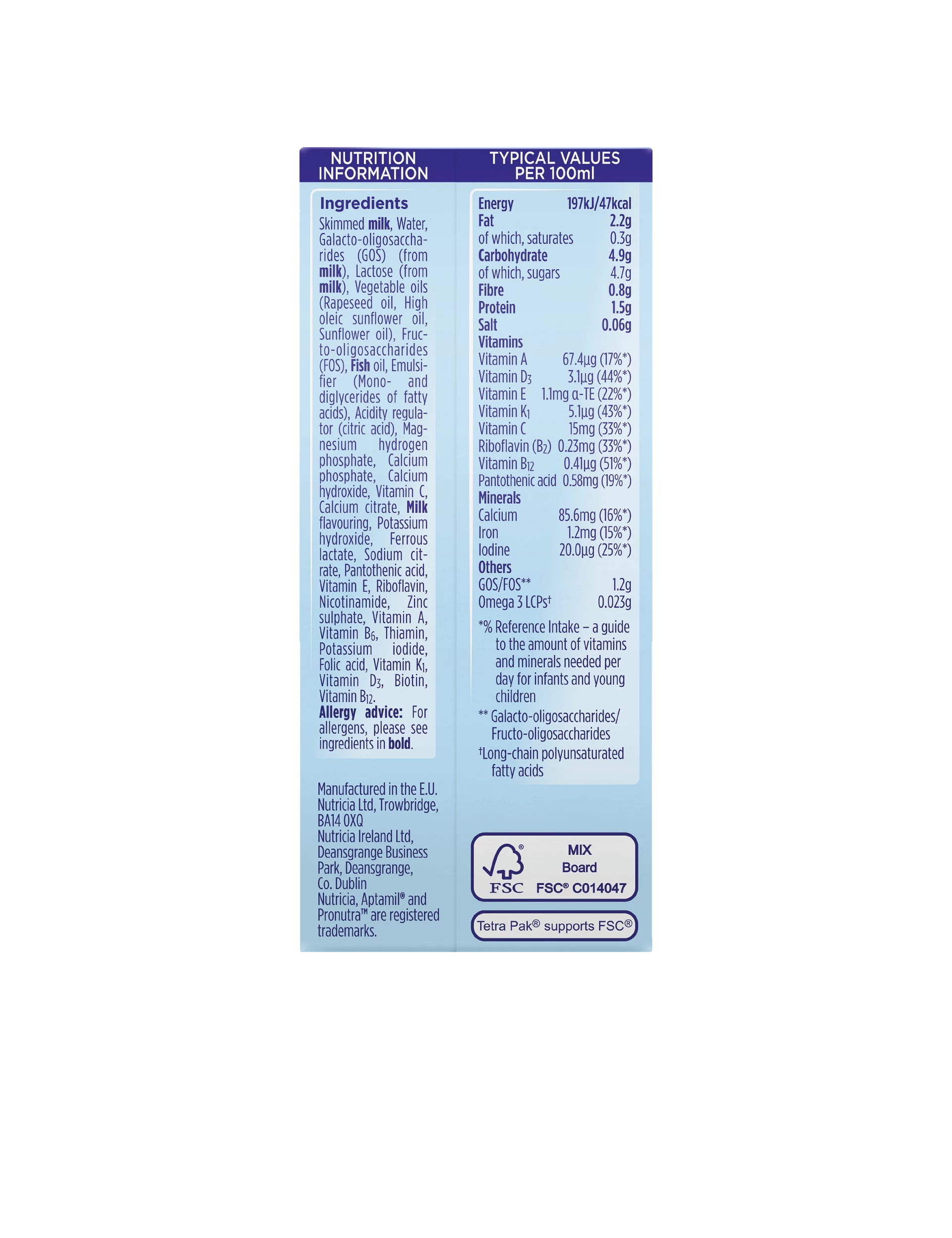 Aptamil® Toddler Baby Milk 200ml (1-2 years) | Aptashop