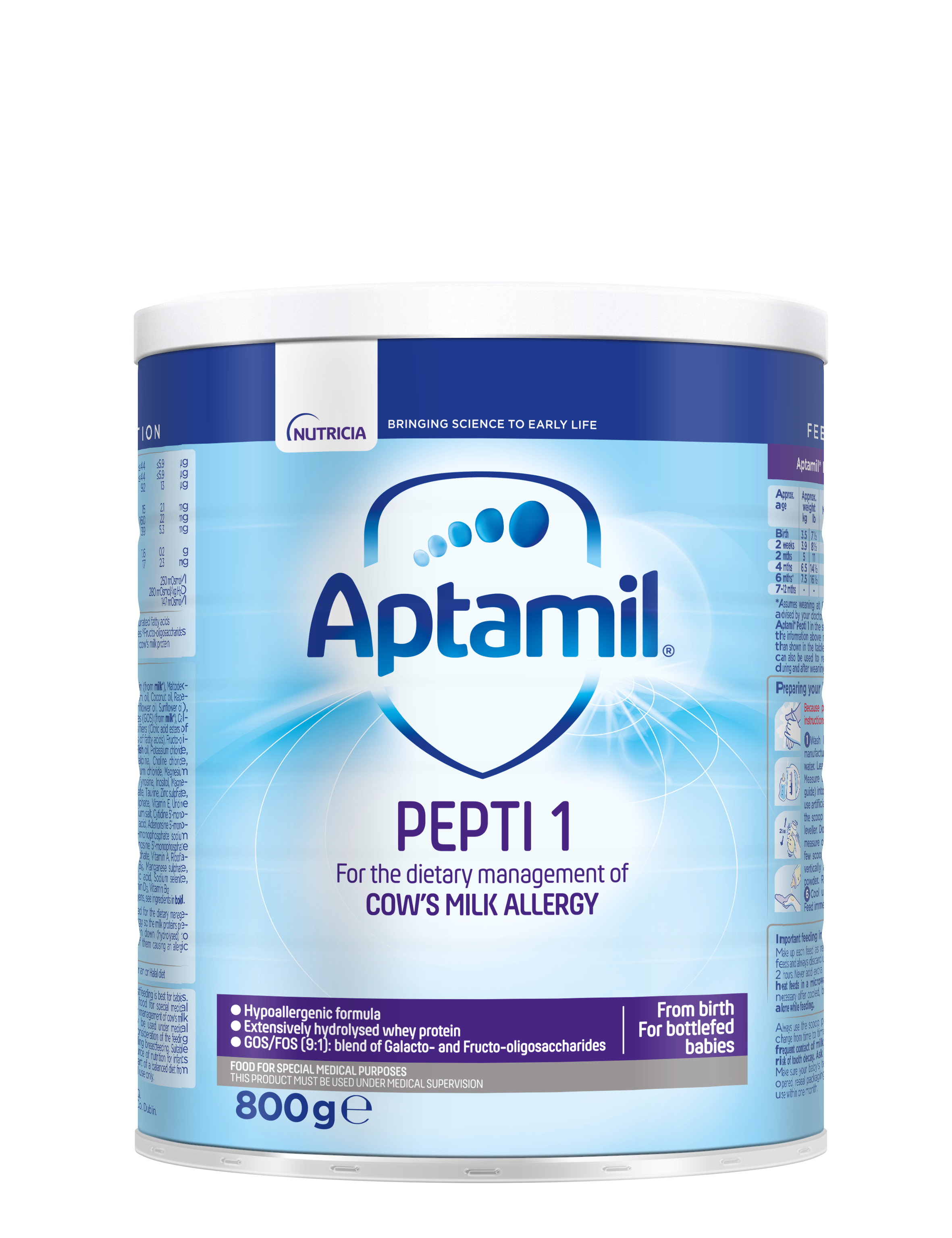 Aptamil® Pepti 1 - Specialty Milk - 800g Tin | Aptashop