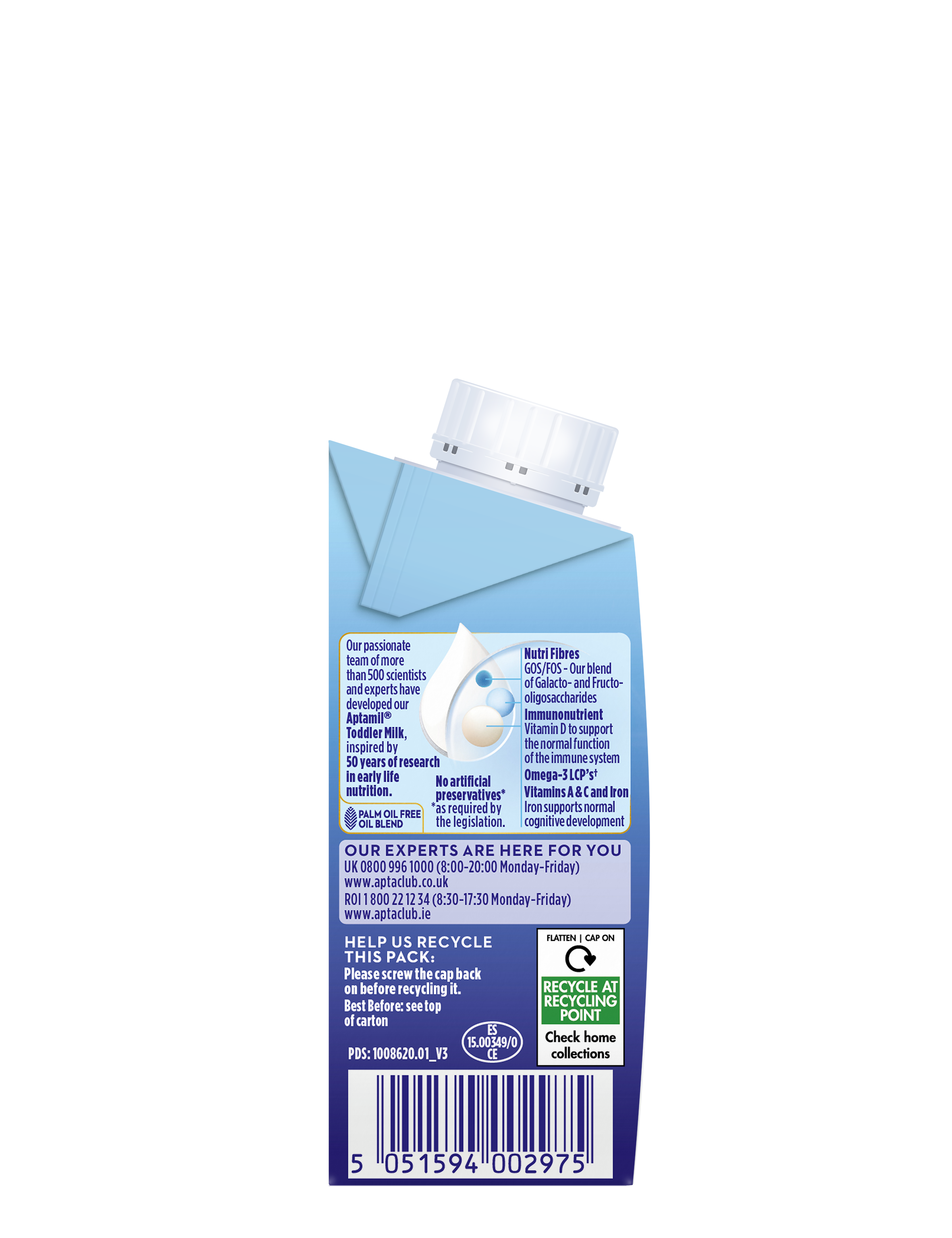 Aptamil® Toddler Baby Milk 200ml (1-2 years) | Aptashop